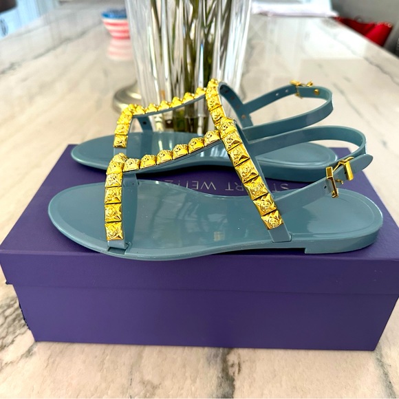 Stuart Weitzman | Shoes | Stuart Weitzman Jelrose Aegean Blue Jelly ...